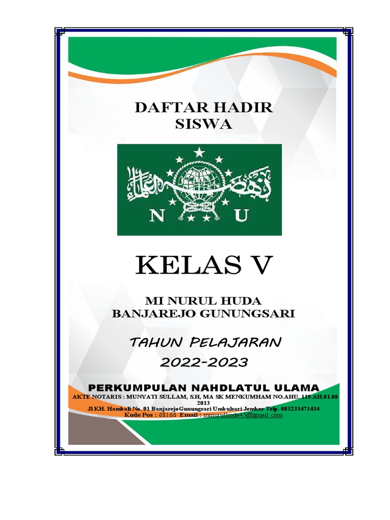 4.cover Absensi 20-2021 | PDF