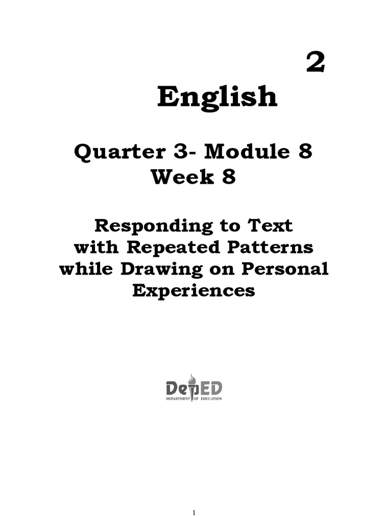 ENGLISH-2-Quarter 3-Module 8 | PDF