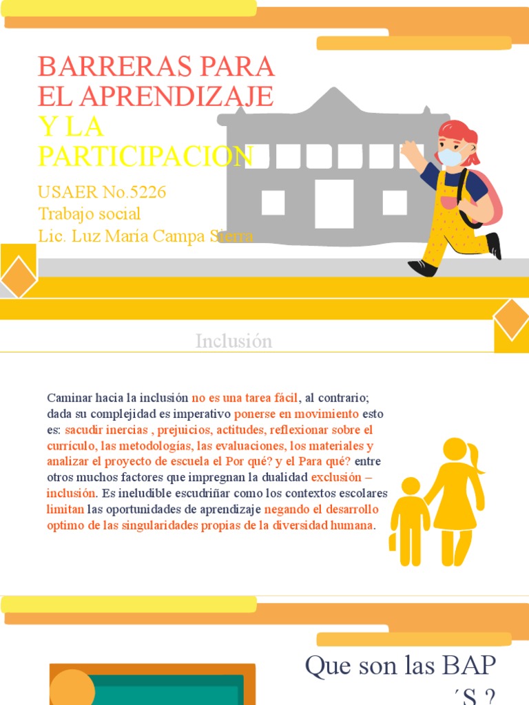Las Bap S | PDF | Inclusión (Educación) | Enseñando