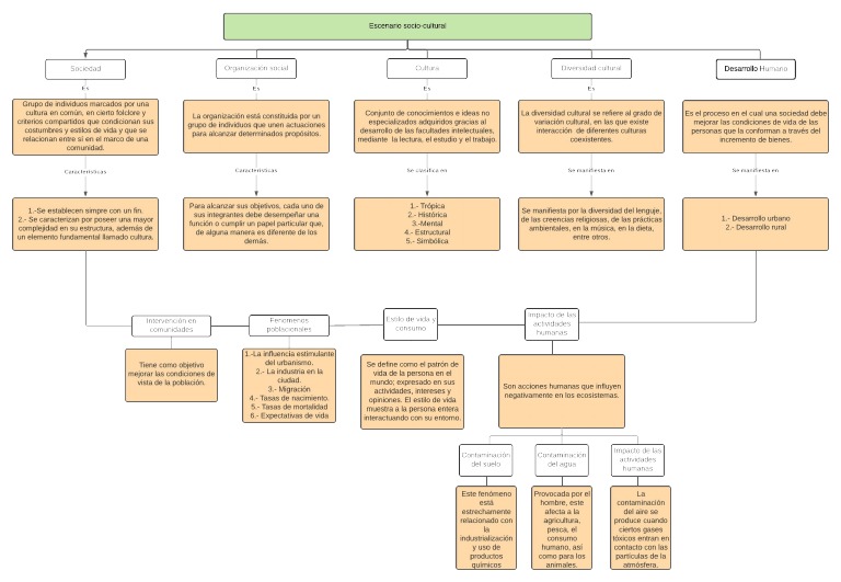 Mapa Conceptual Escenario Socio Cultural | PDF