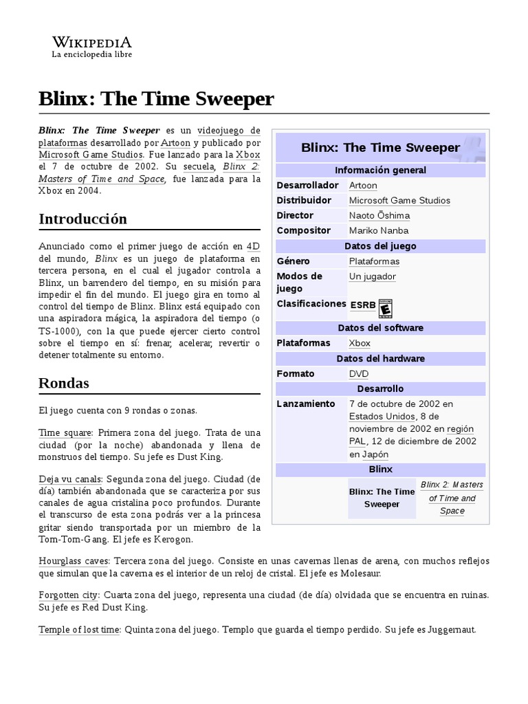 Blinx The Time Sweeper | PDF