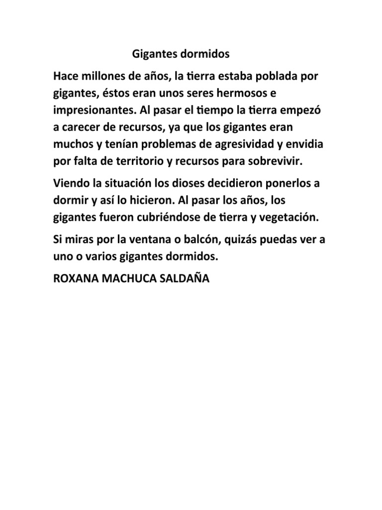 Gigantes Dormidos | PDF