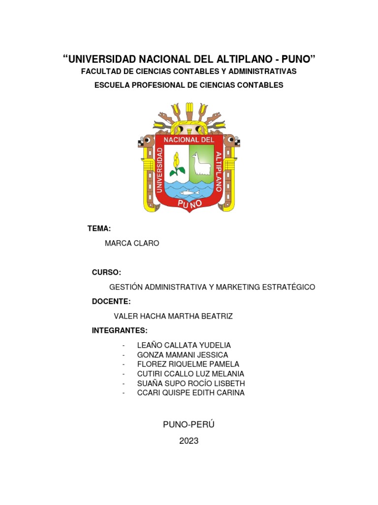 Marca Claro Informe Pdf