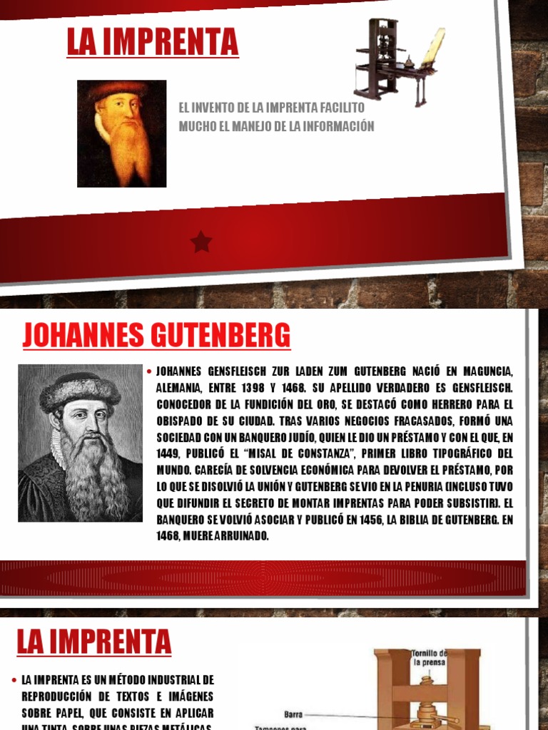 La Imprenta: Revolución Cultural | PDF | Imprenta | Johannes Gutenberg