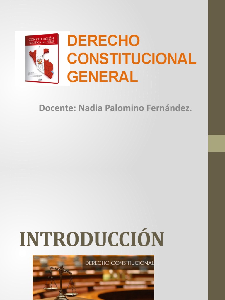Derecho Constitucional | PDF | Ley constitucional | Constitución