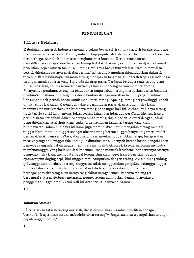 Bab Ii Pendahuluan 1.1latar Belakang | PDF