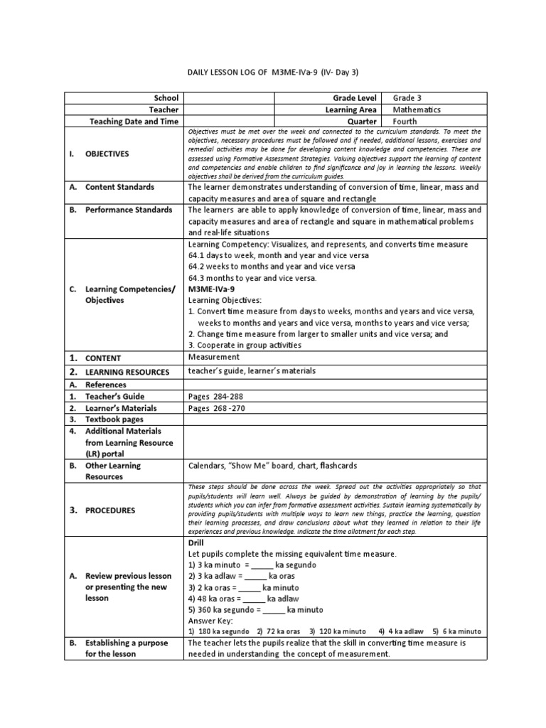 MATH3Q4DAY3 | Download Free PDF | Learning | Curriculum