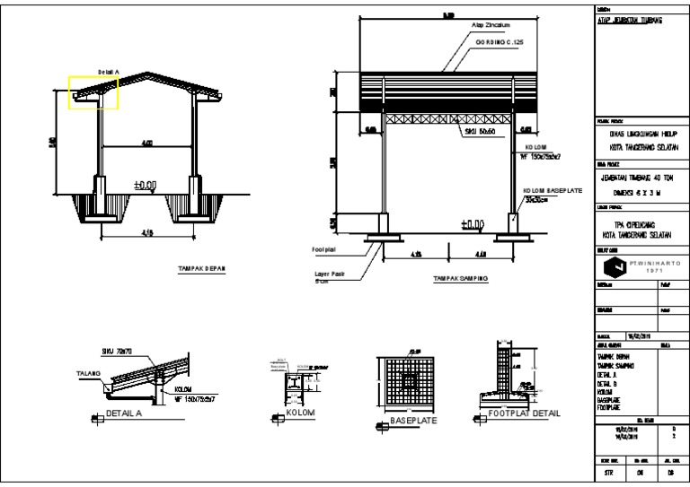 ATAP JT 6x3_REVISI 2.(2010)dwg-Model-Model | PDF