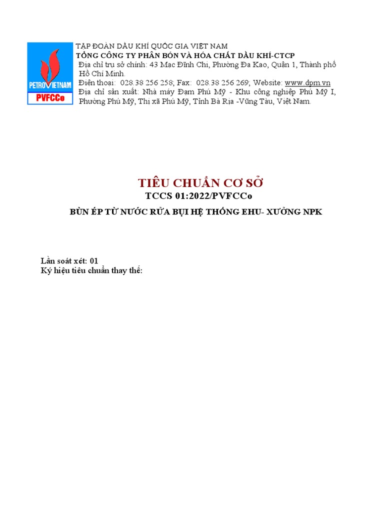 TCCS 01 Bùn Ép | PDF