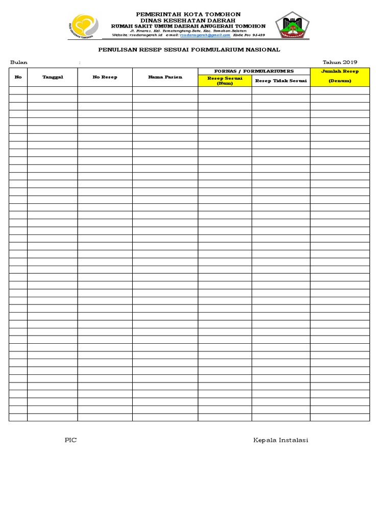 Penulisan Resep Sesuai Fornas 2024 | PDF
