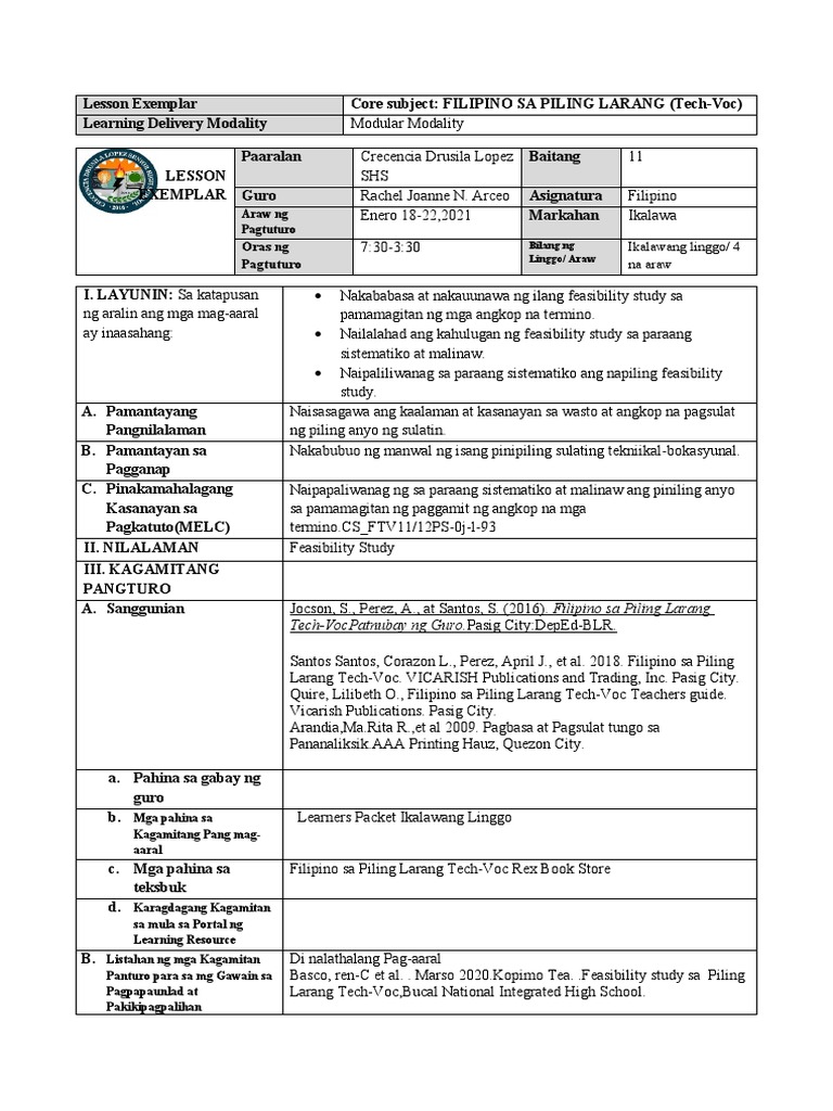 LE-FPL Week 2 - 2ndquarter | PDF
