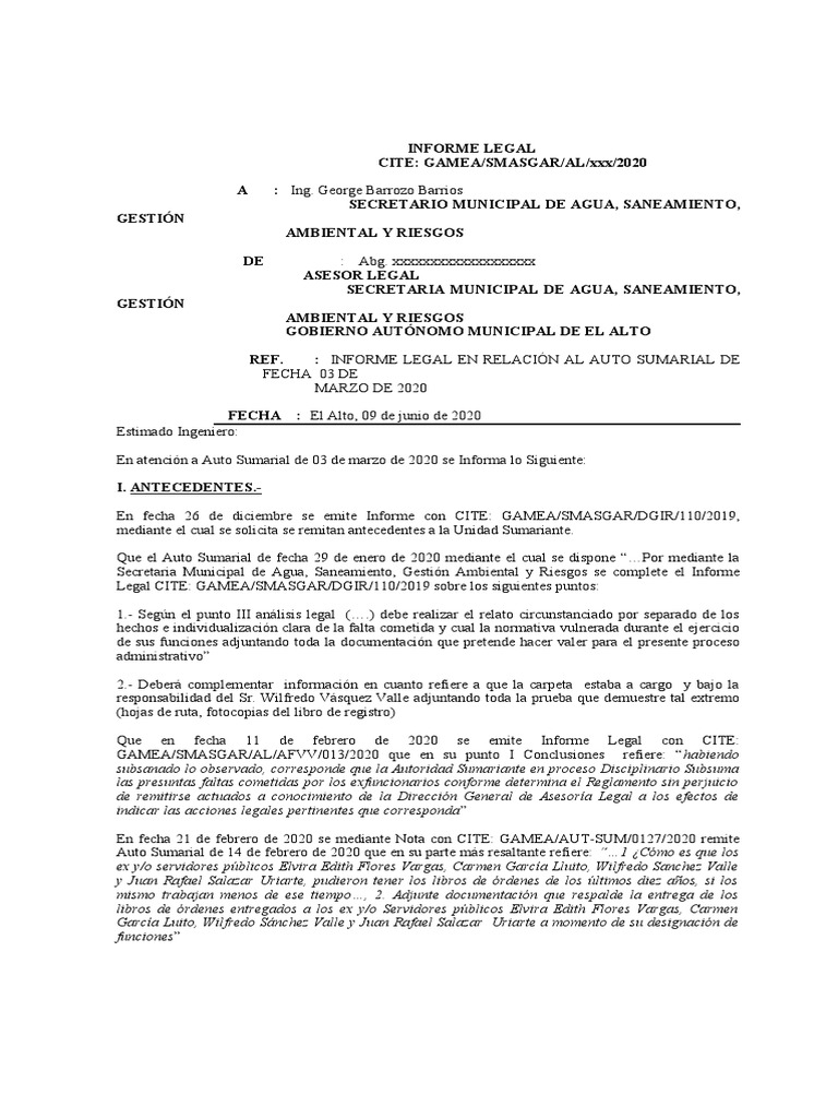 Inf. Sumariante DGIR. | PDF