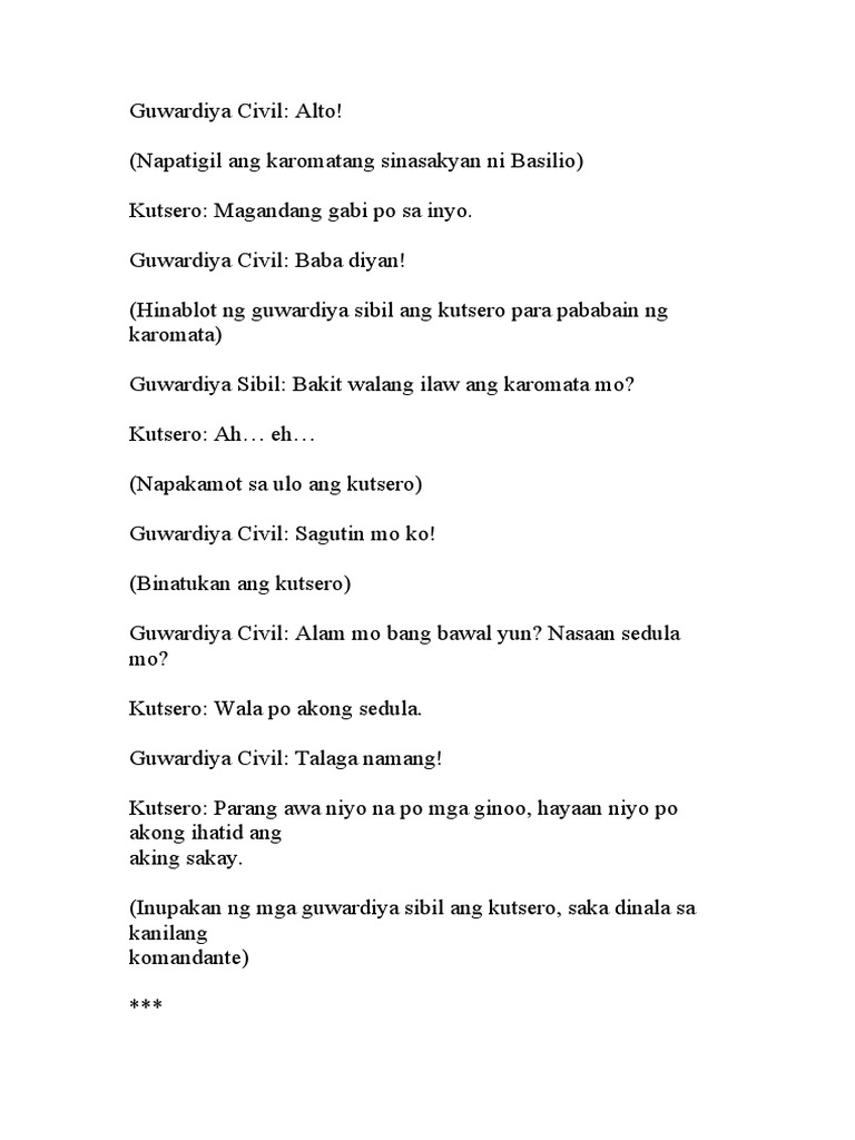 El Filibusterismo Kabanata 5 | PDF