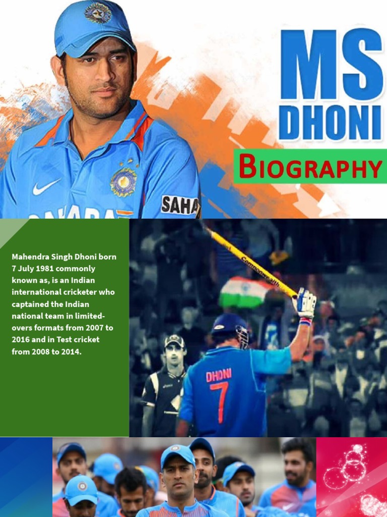 Captain Cool: The Leadership and Cricket Legacy of Mahendra Singh Dhoni | PDF
