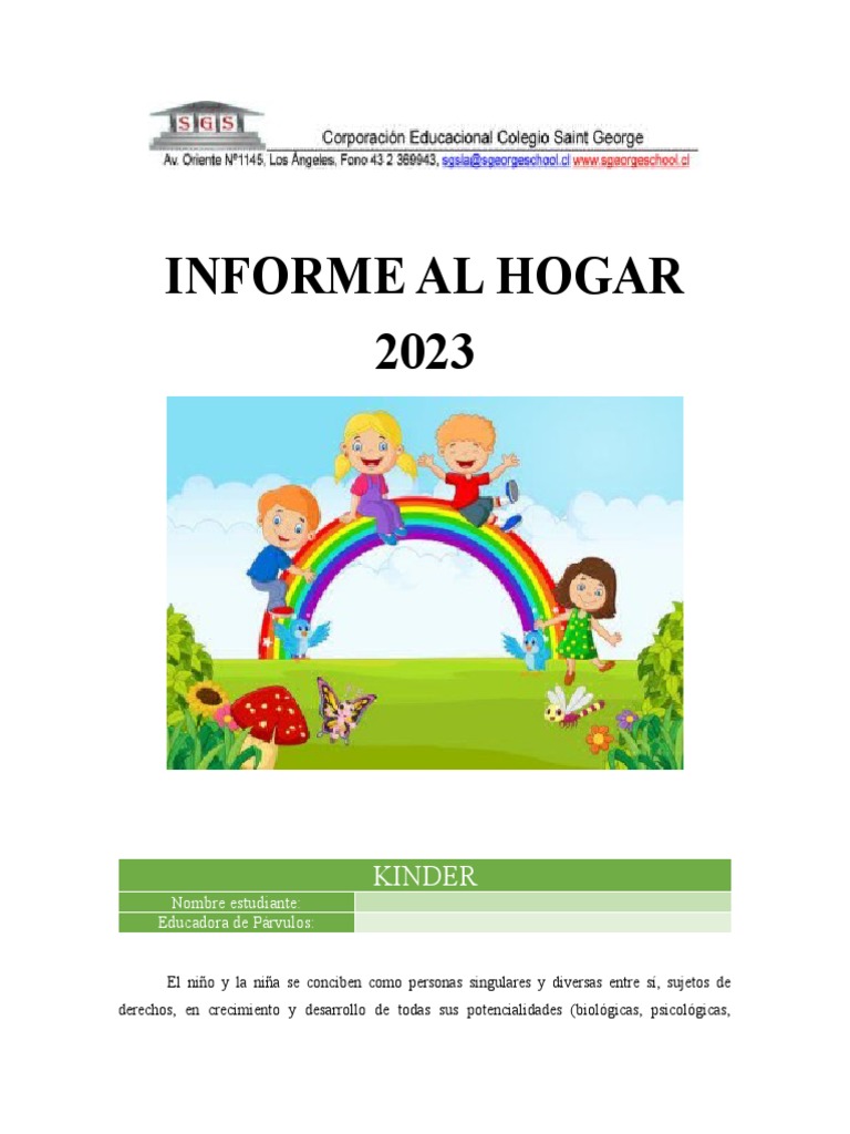 Informe Al Hogar 2023 | PDF | Palabra | Aprendizaje