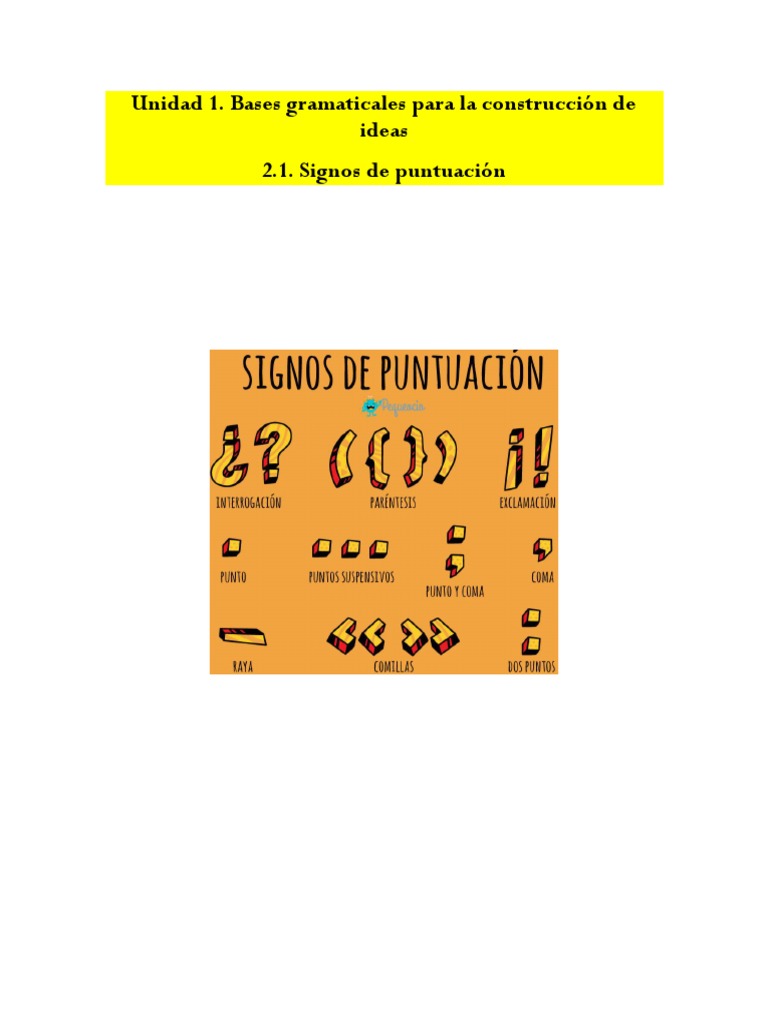 Tarea 1.4. Ejercicios de Puntuación CLAUDIA GUZMÁN | PDF