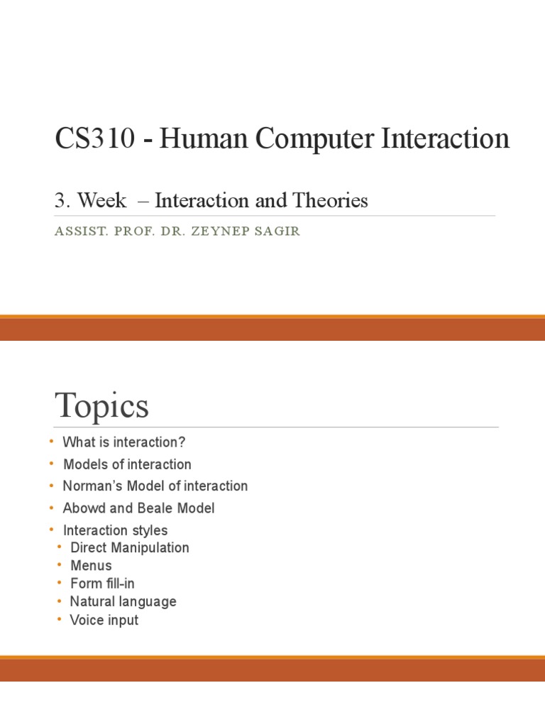 HCI-Interaction Theories-Norman Model-Abowd Model-Styles | PDF | Graphical User Interfaces ...