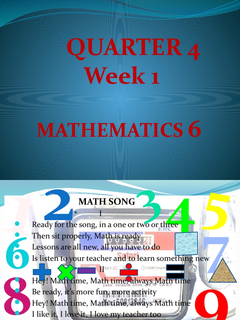 Grade 6 PPT - MATH - Q4 - W4 | PDF
