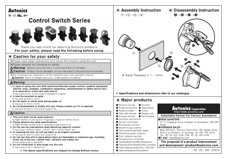 Autonics s2pr Manual | PDF