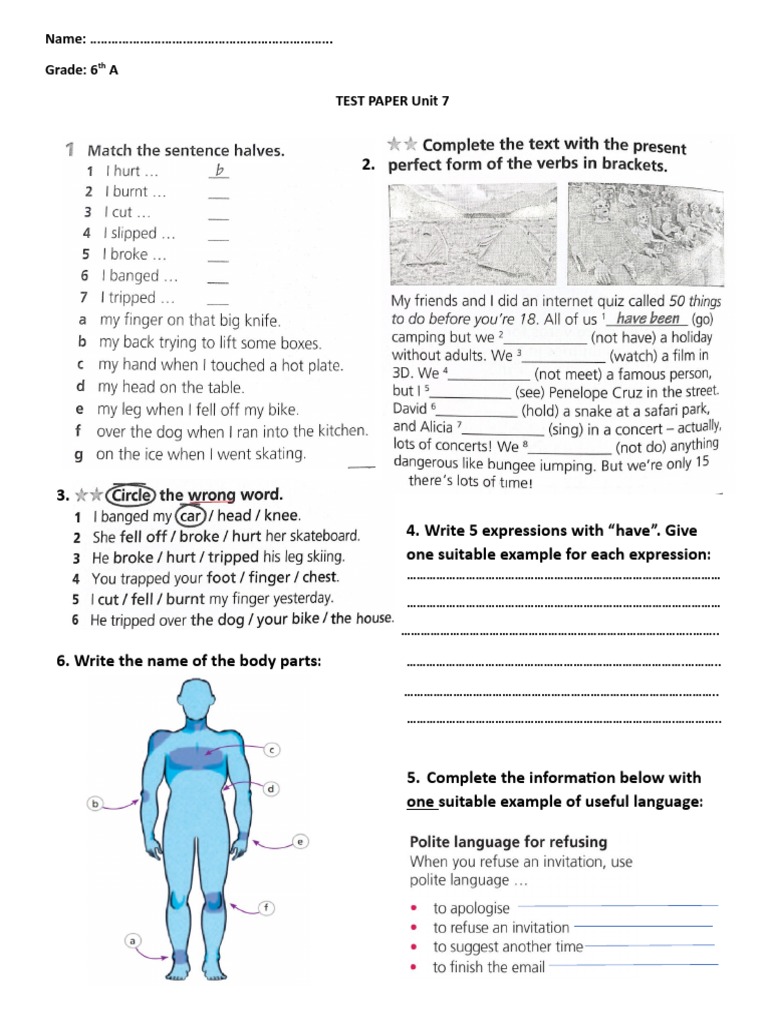 Test 6A Unit 7-Art Klett | PDF
