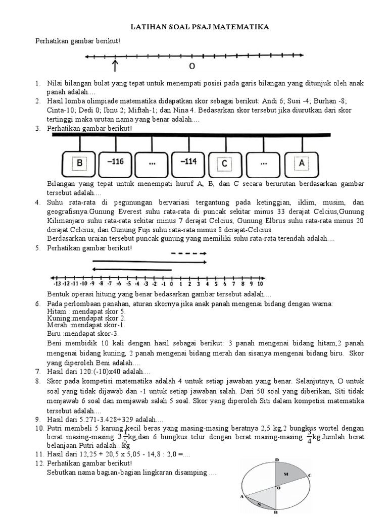 Matematika PSAJ | PDF