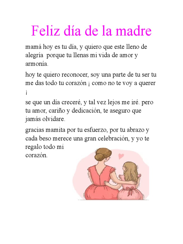 Feliz Día De La Madre Pdf