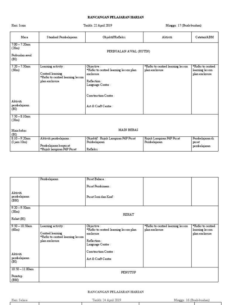 Rancangan Pelajaran Harian-M33 Cuaca | PDF