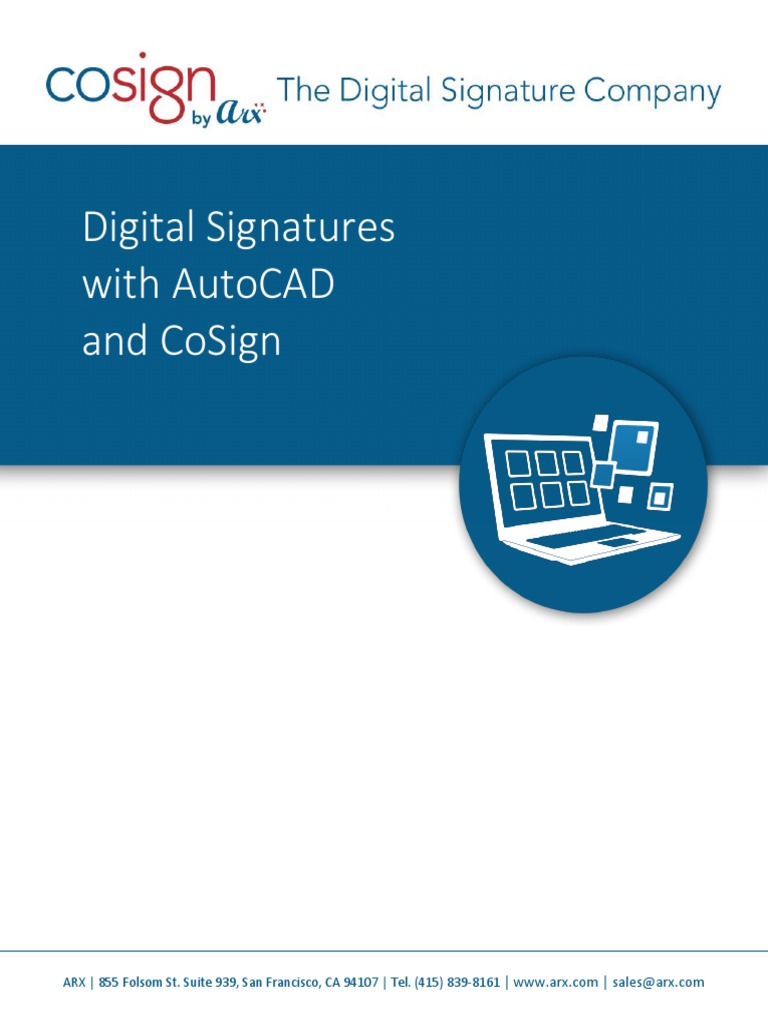 Digital Signatures With AutoCAD | PDF