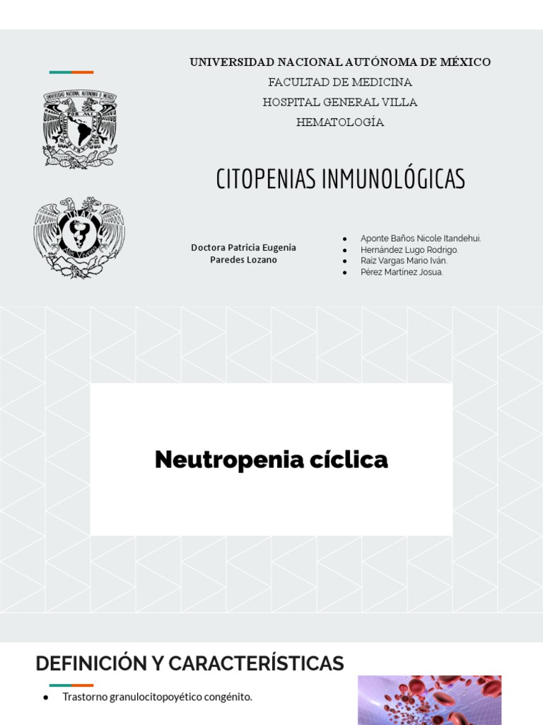 Citopenias | PDF | Sistema complementario | Linfocitos