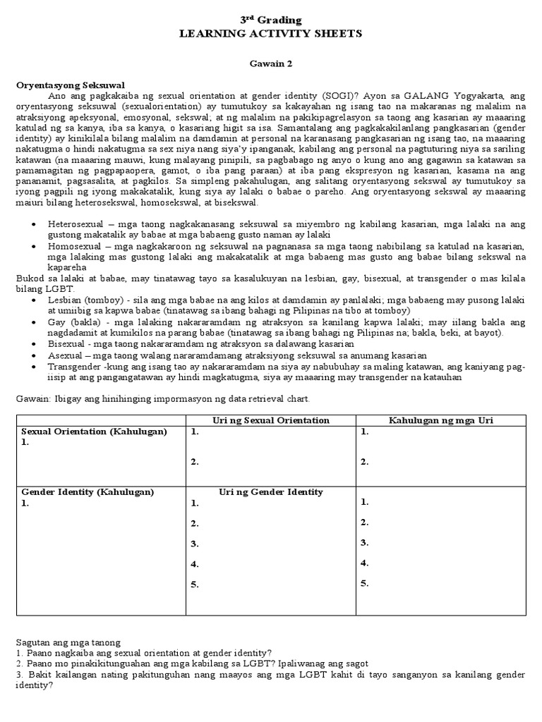 Las 3RD Quarter | PDF