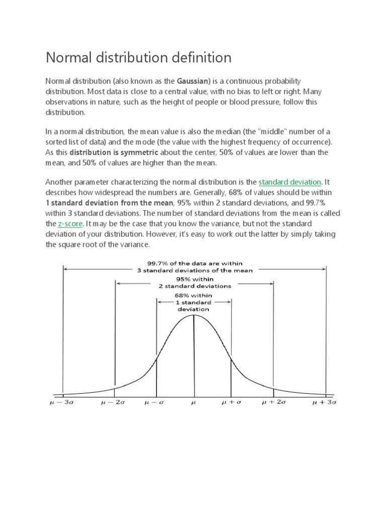 Normal Distribution Definition | PDF