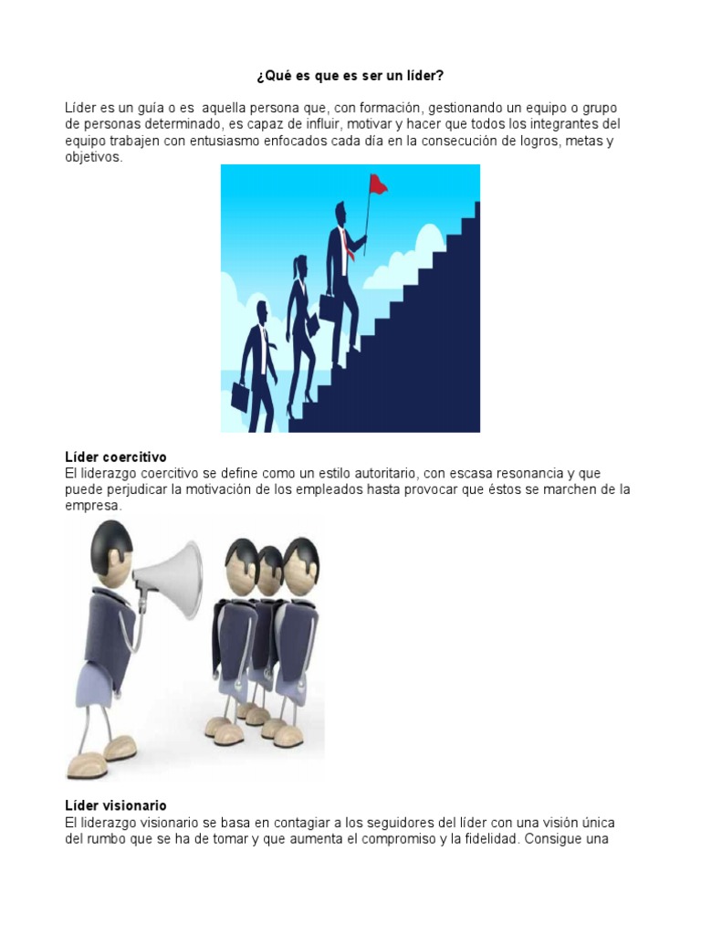 Qué Es Que Es Ser Un Líder | PDF