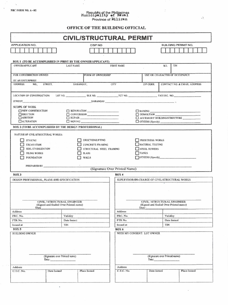 Civil Structural Permit | PDF