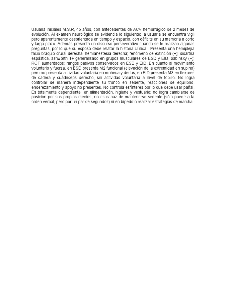 Caso Clinico CIF | PDF