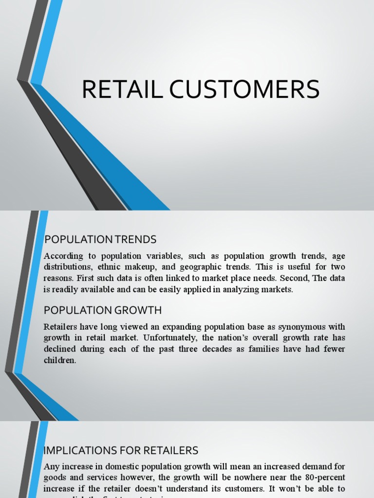 Retail Customers | PDF | Retail | Consumer Behaviour