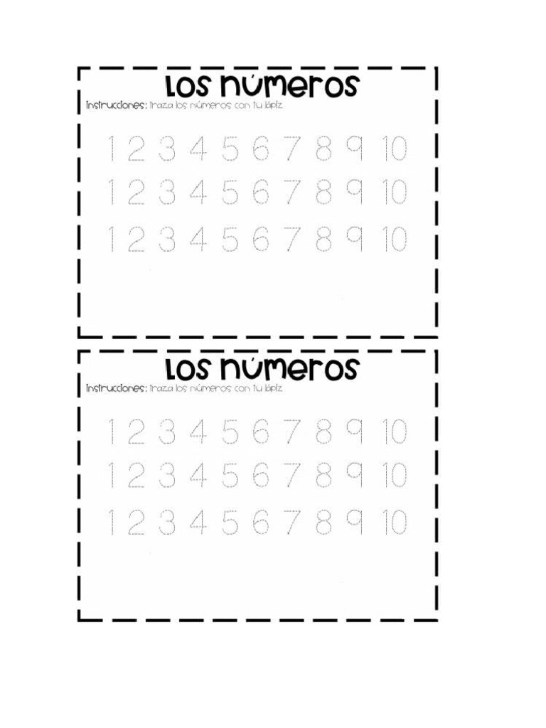 Números Trazado | PDF