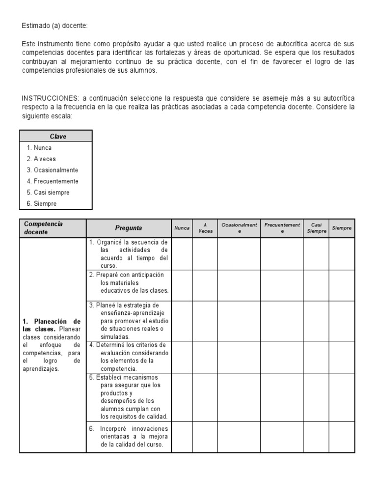 Autocrítica Docente: Fortalezas y Mejoras | PDF | Crecimiento personal ...