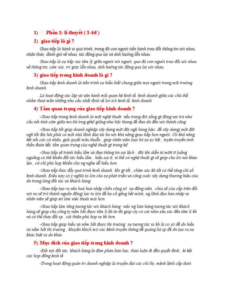 ôn tập GTKD | PDF