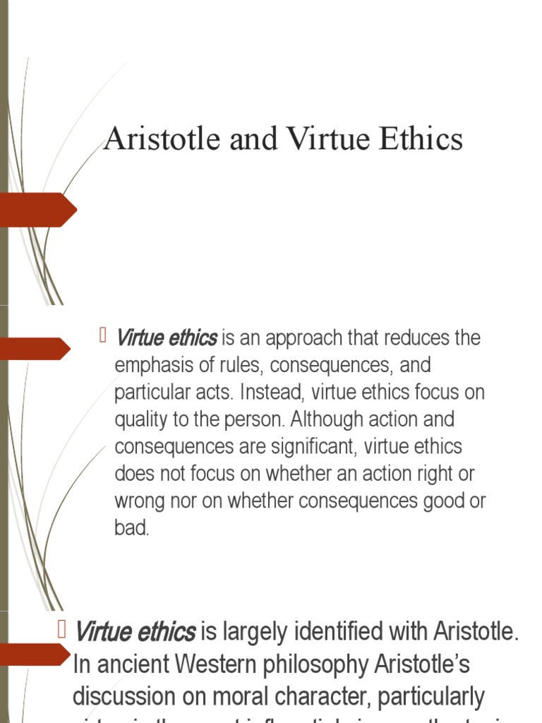Aristotle and Virtue Ethics | PDF