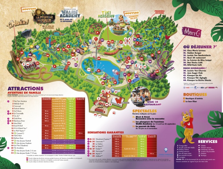 Plan Walibi Rhône Alpes 2022 | PDF