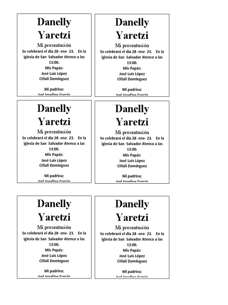 Presentación de Danelly Yaretzi 2023 | PDF