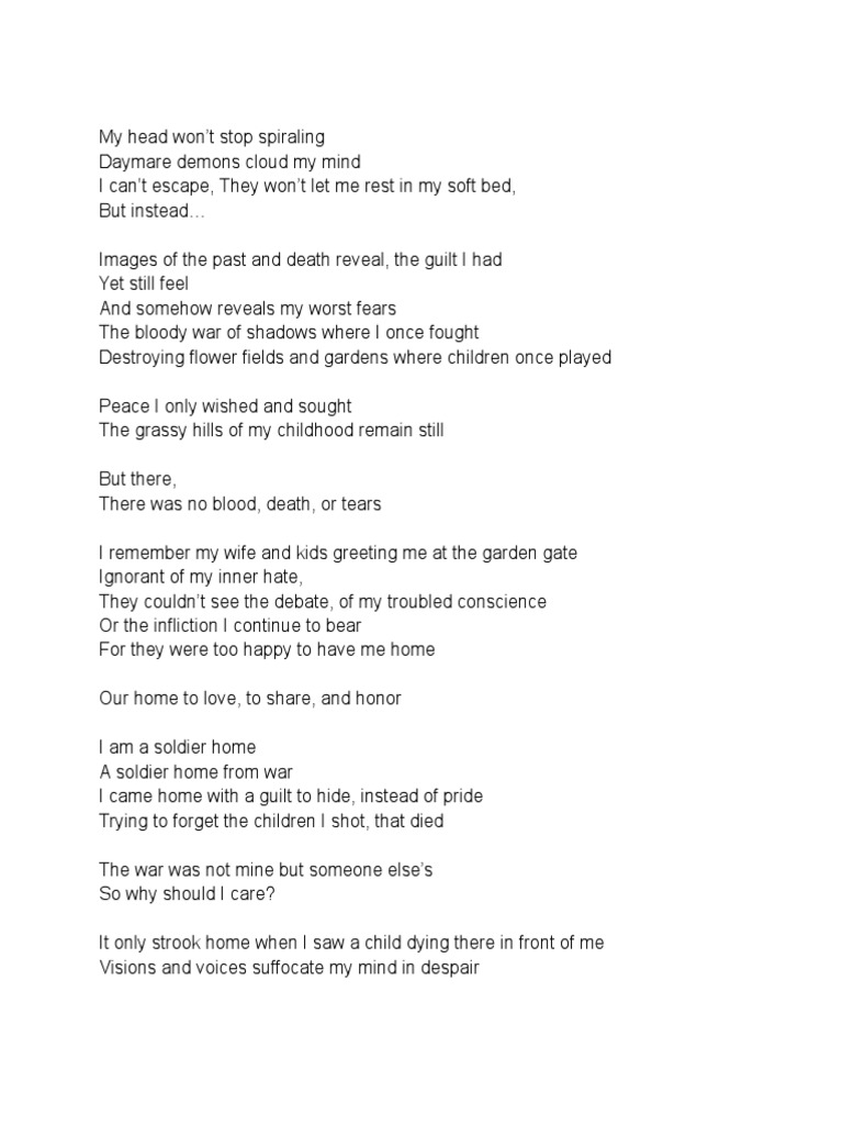 Spoken Word Poetry | PDF