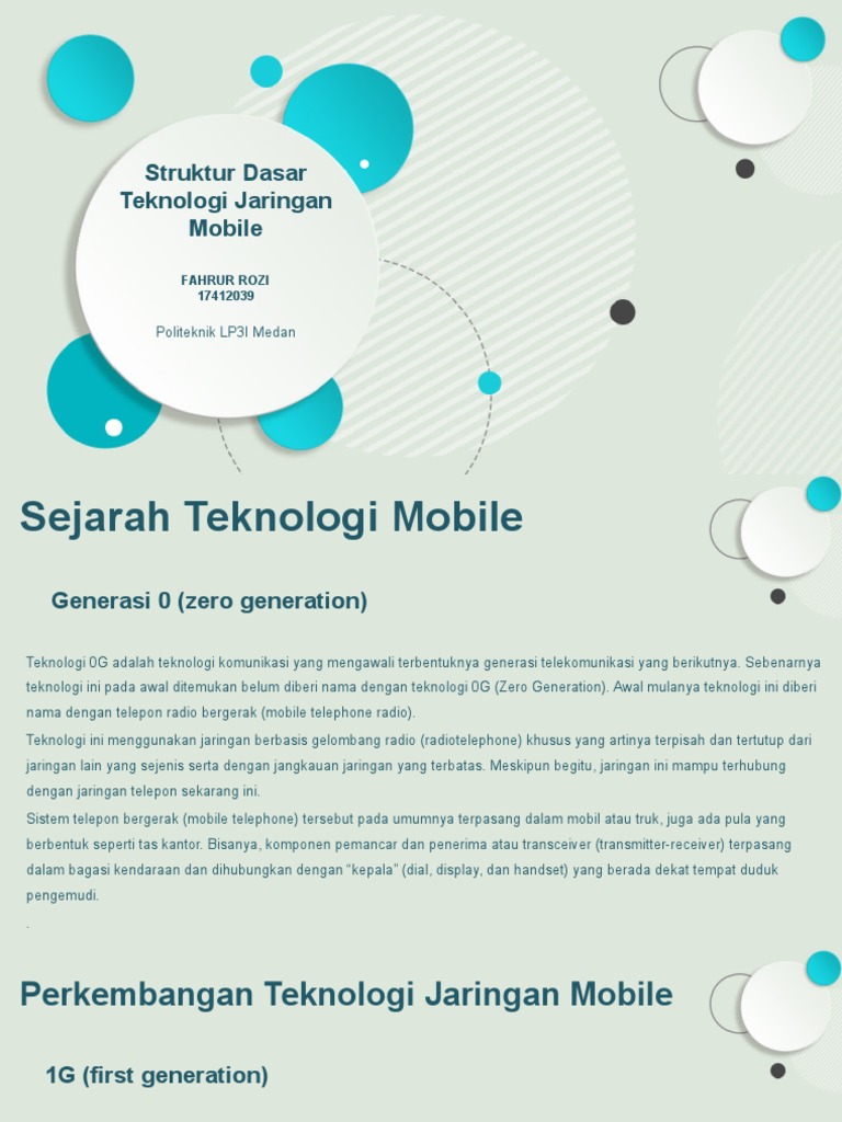 Presentasi Jaringan Mobile | PDF