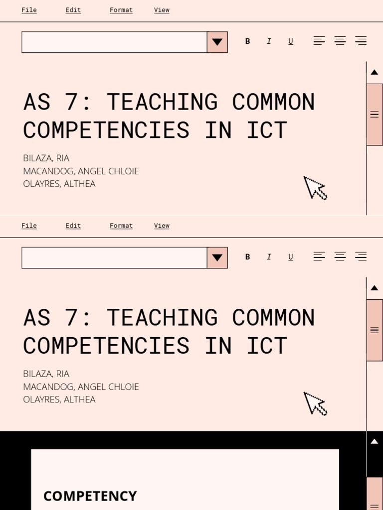 As 7: Teaching Common Competencies in Ict: Bilaza, Ria Macandog, Angel ...