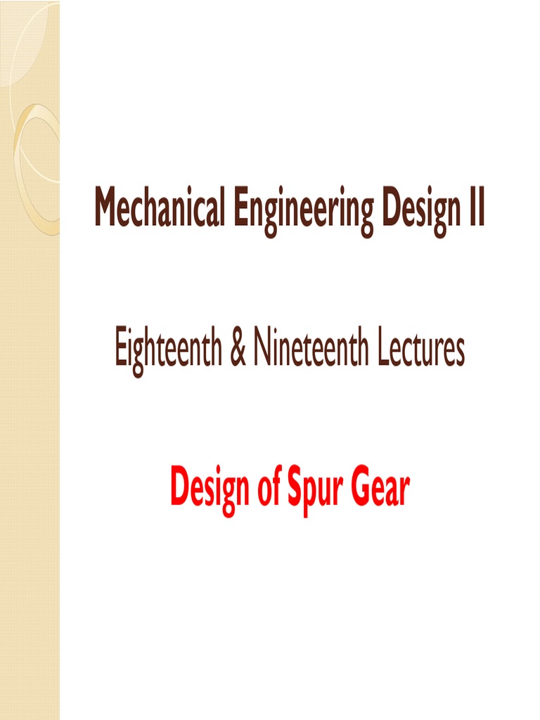 Spur and Helical Gear Design Guide | PDF | Gear | Manufactured Goods