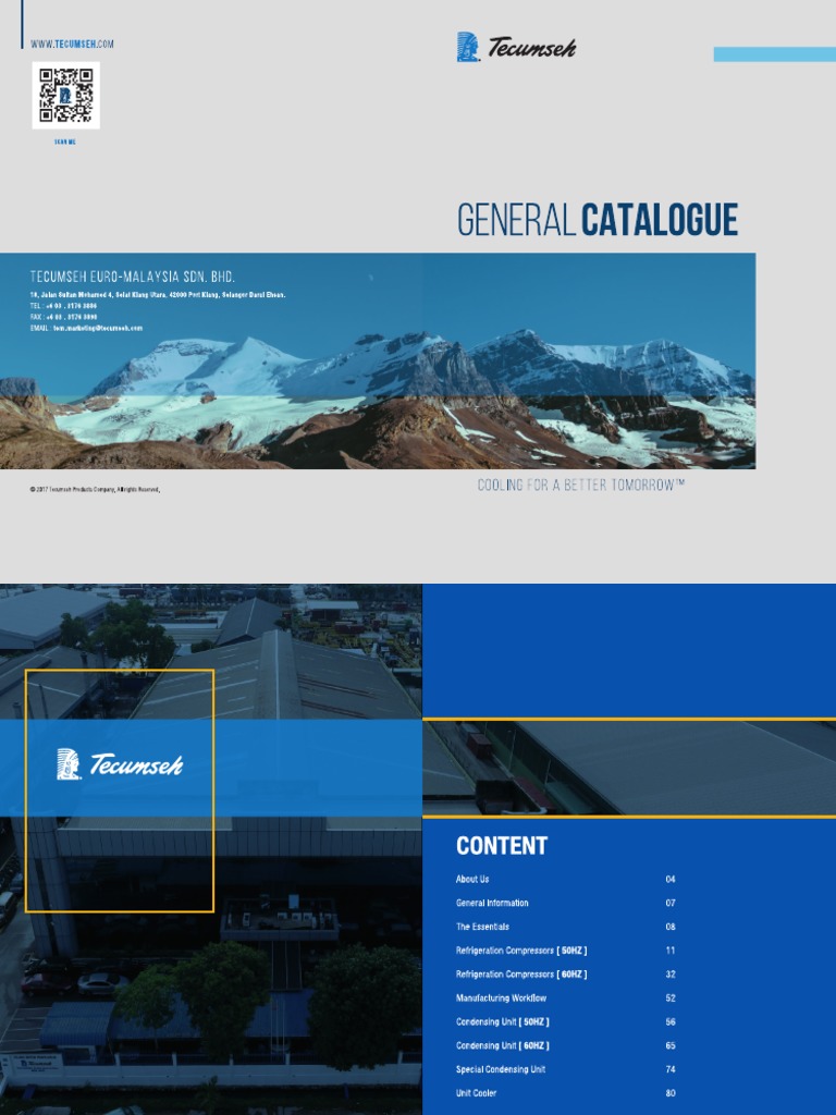 Tecumseh Compressor Catalog | PDF