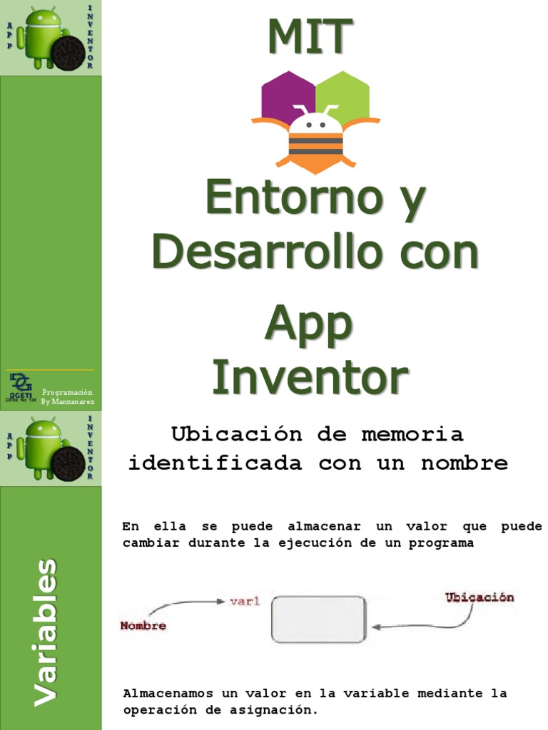App Inventor Ejercicios | PDF | Variable (informática) | Azimut