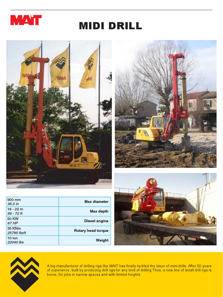 Mait MIDI Drill Rig | PDF | Manufactured Goods | Vehicles