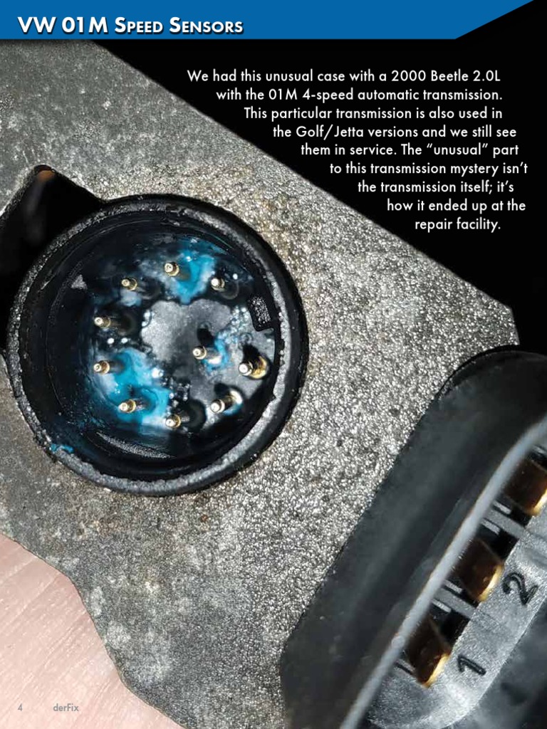 Volkswagen 01M Speed Sensors | PDF