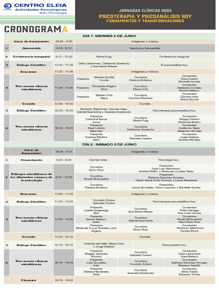 2023 Programa Jornadas 3 | PDF